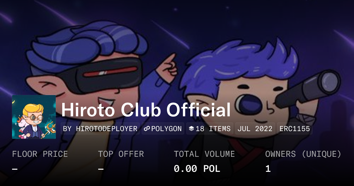 Hiroto Club Official - Collection | OpenSea