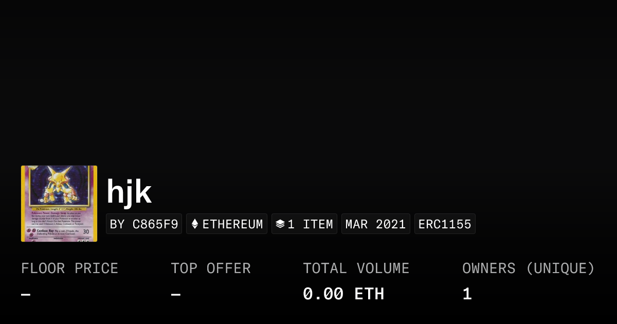 hjk - Collection | OpenSea