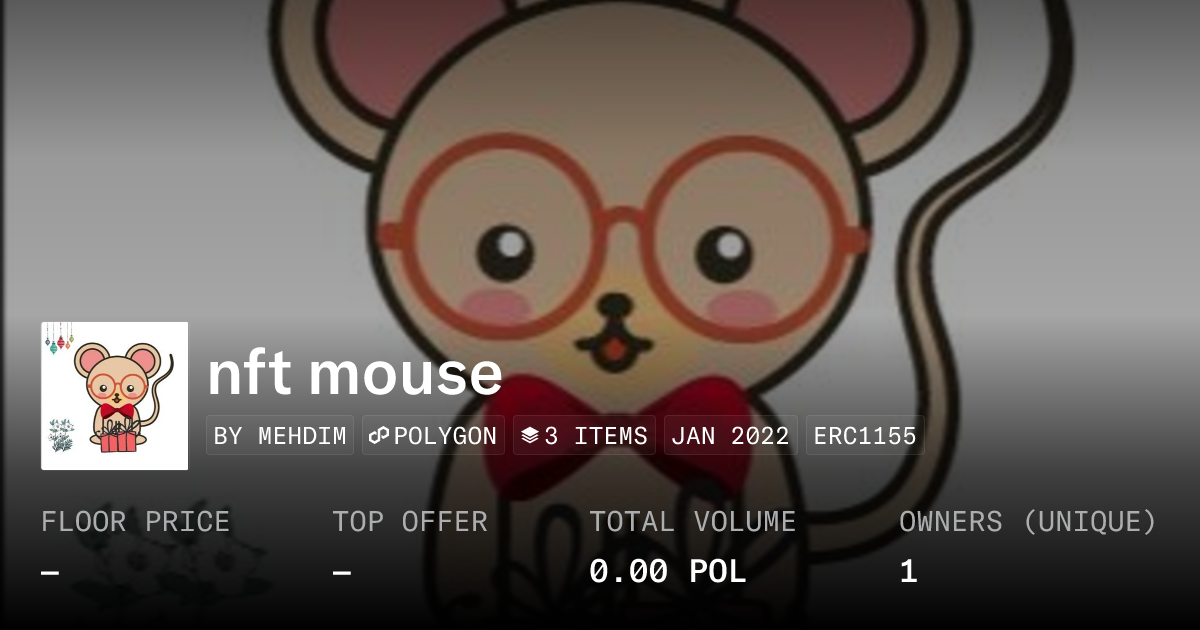 nft mouse - Collection | OpenSea