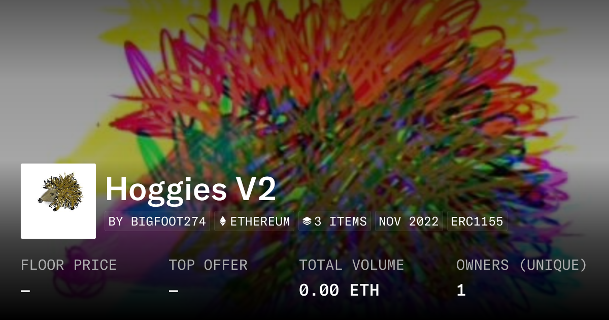 Hoggies V2 - Collection | OpenSea