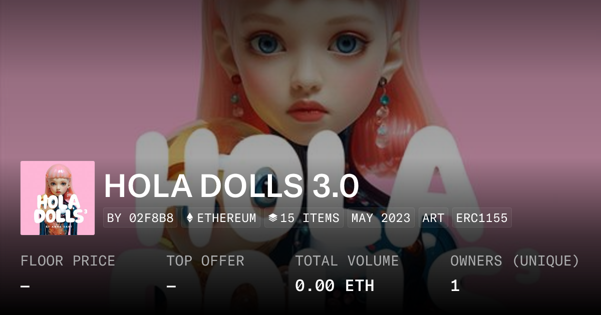 HOLA DOLLS 3.0 - Collection | OpenSea