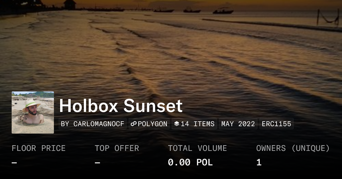 Holbox Sunset - Collection | OpenSea