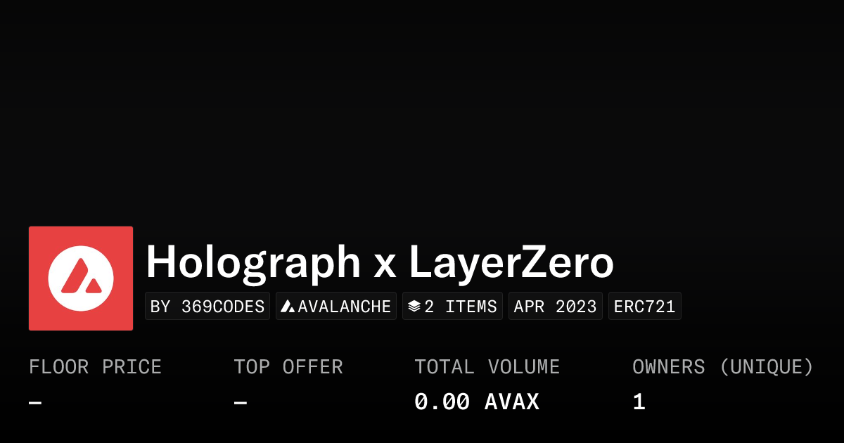 Holograph x LayerZero - Collection | OpenSea