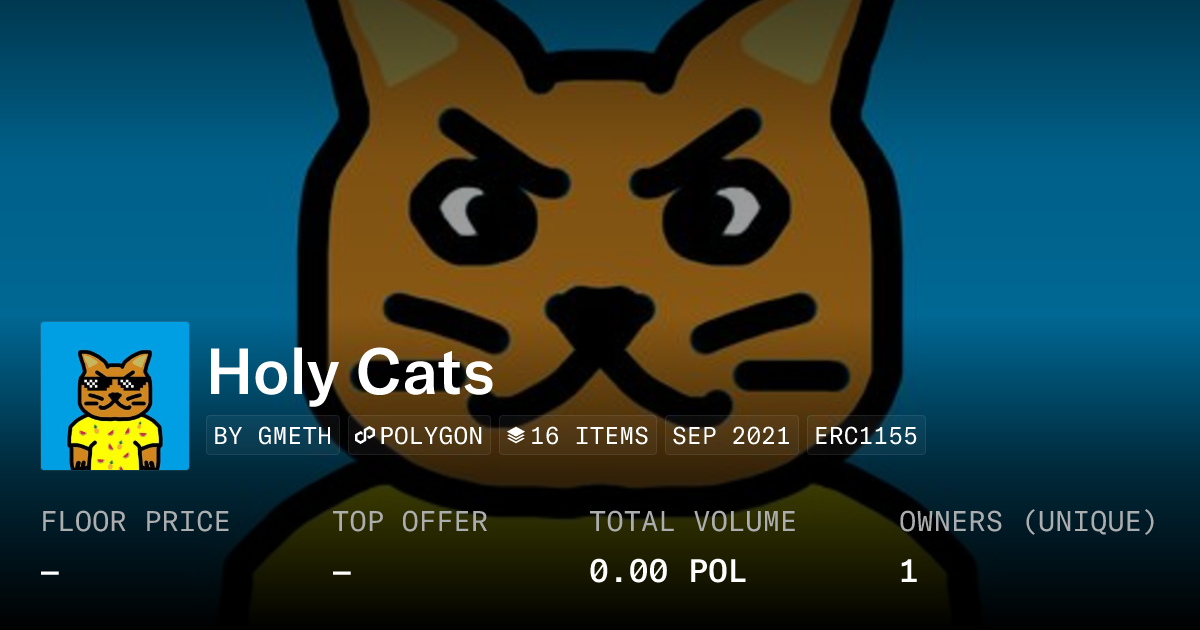Holy Cats - Collection | OpenSea