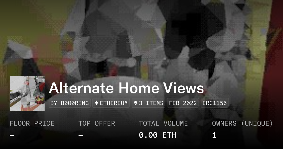 Alternate Home Views - Collection | OpenSea