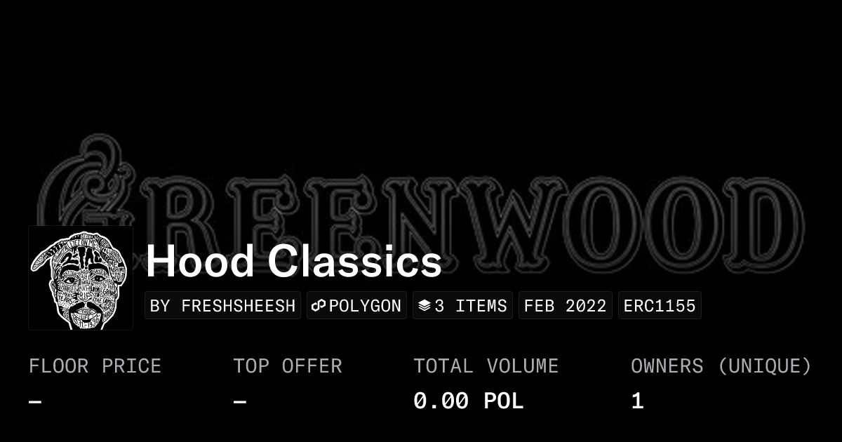 Hood Classics - Collection | OpenSea