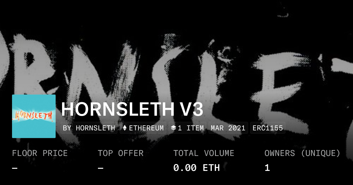HORNSLETH V3 - Collection | OpenSea