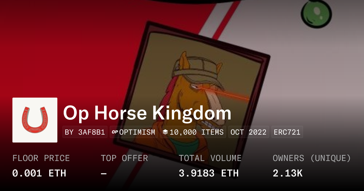 Op Horse Kingdom - Collection | OpenSea