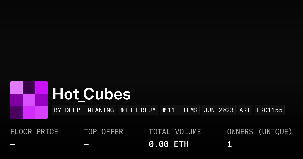 Hot_Cubes - Collection | OpenSea