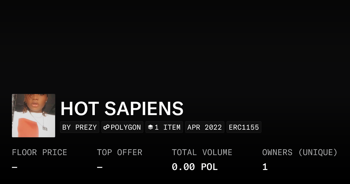 HOT SAPIENS - Collection | OpenSea