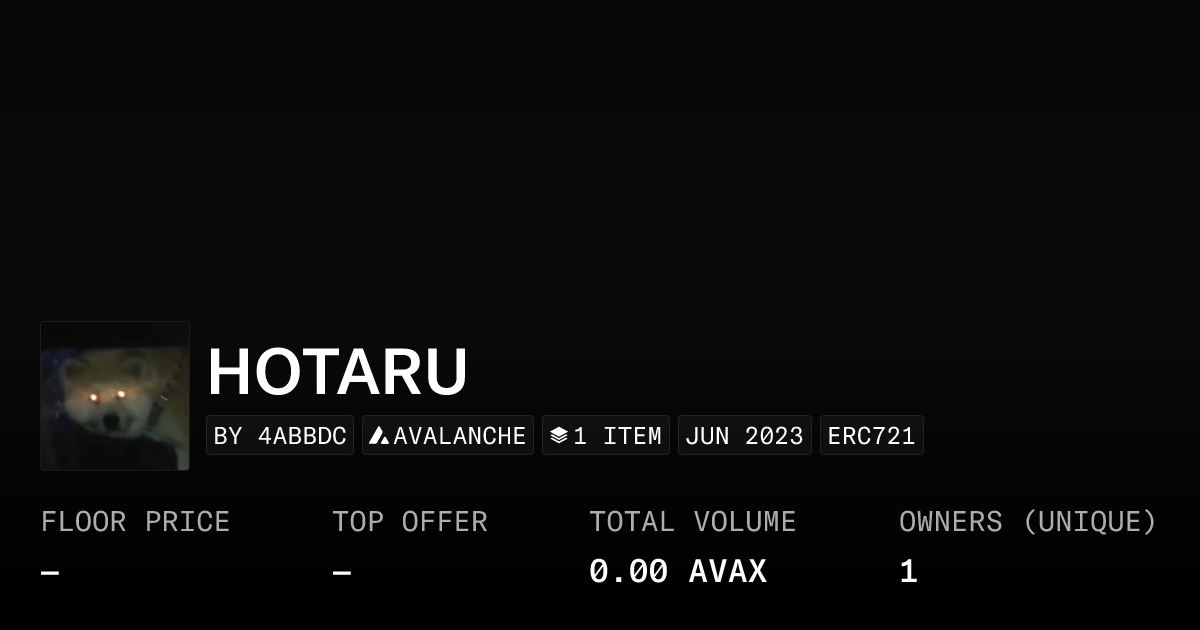 HOTARU - Collection | OpenSea