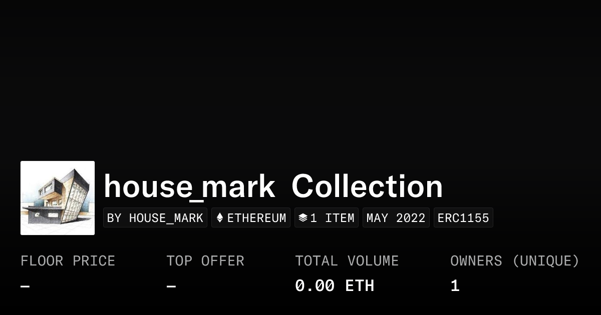 house_mark Collection - Collection | OpenSea