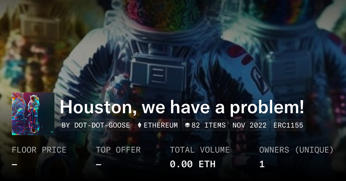 Houston, we have a problem! - Collection | OpenSea