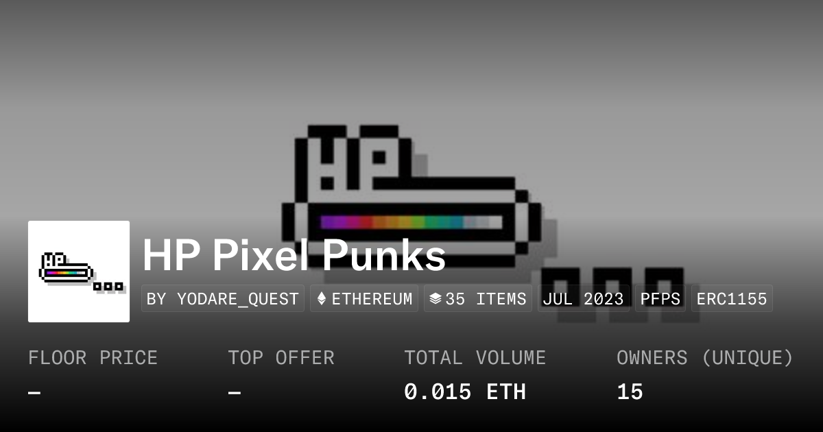 HP Pixel Punks - Collection | OpenSea
