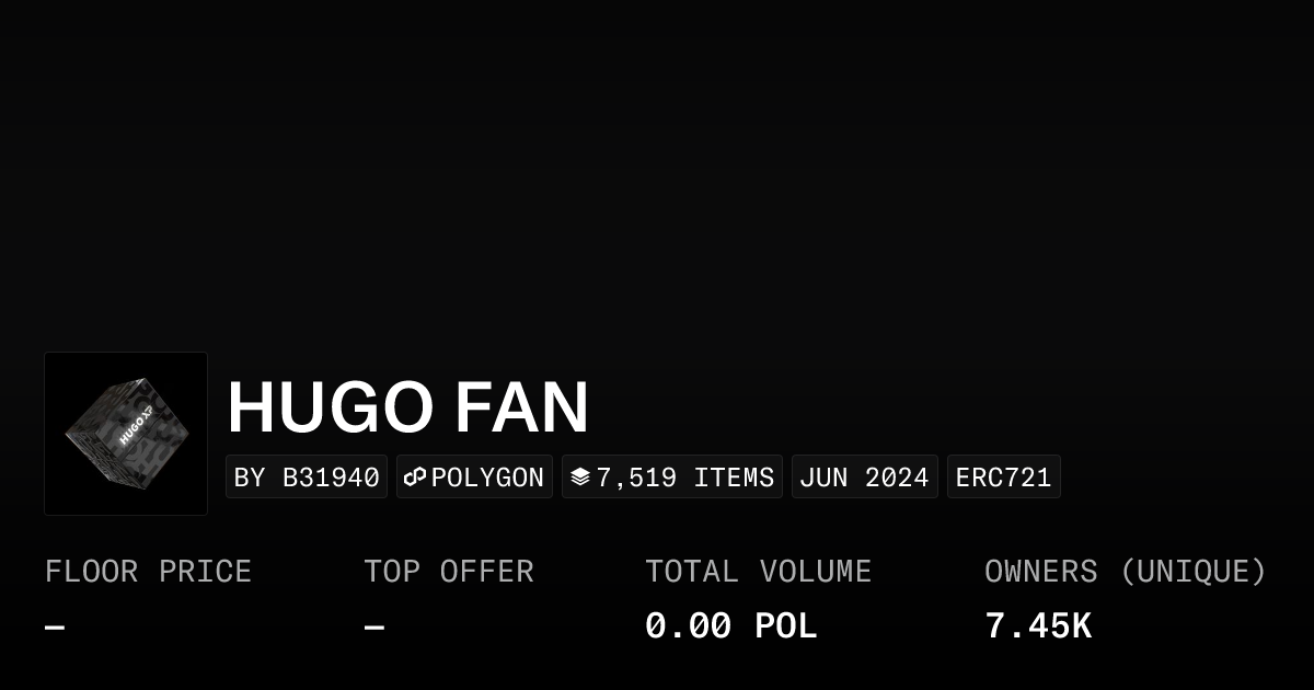 HUGO FAN - Collection | OpenSea