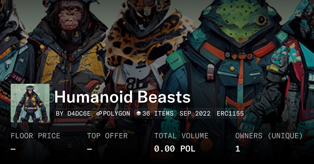 Humanoid Beasts - Collection | OpenSea