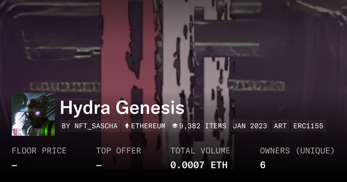 Hydra Genesis - Collection | OpenSea