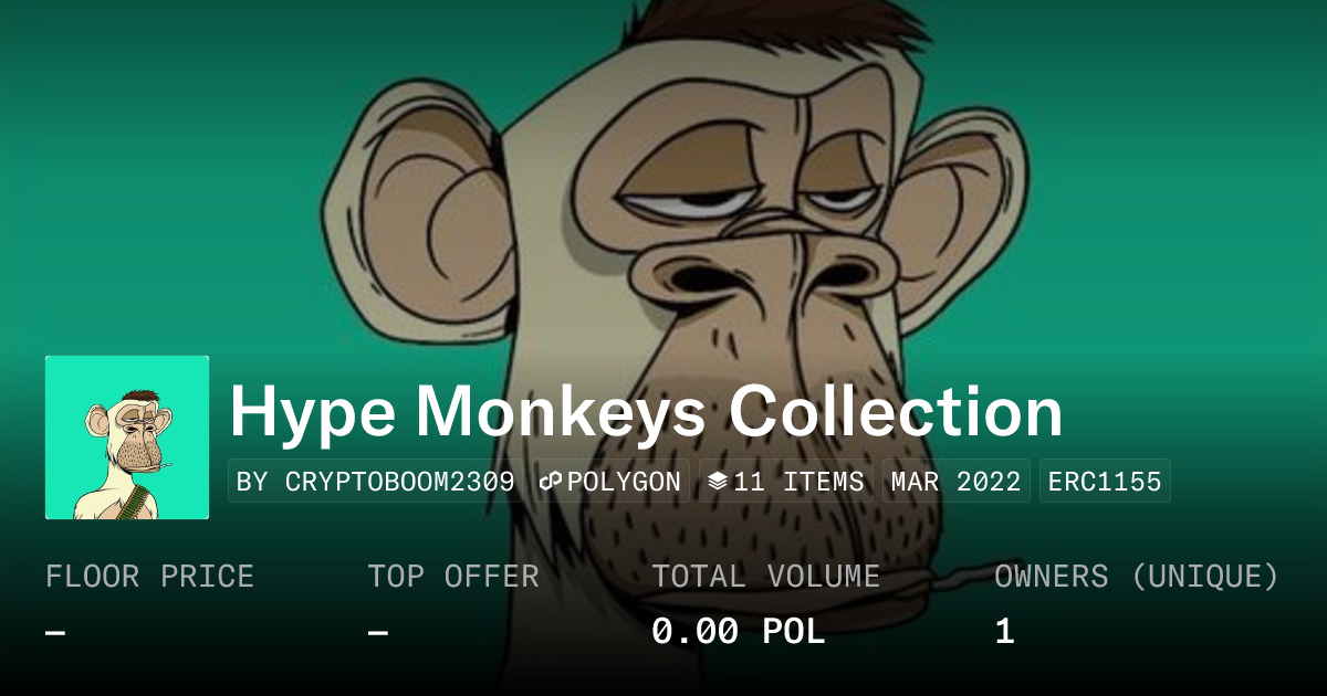 Hype Monkeys Collection - Collection | OpenSea