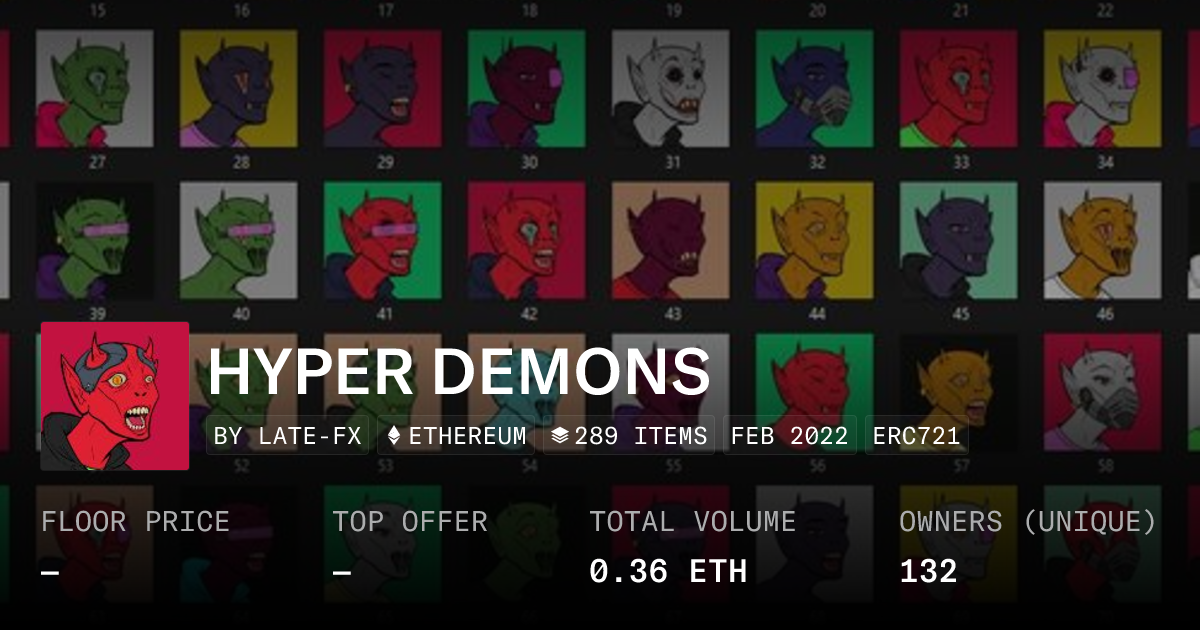 HYPER DEMONS - Collection | OpenSea