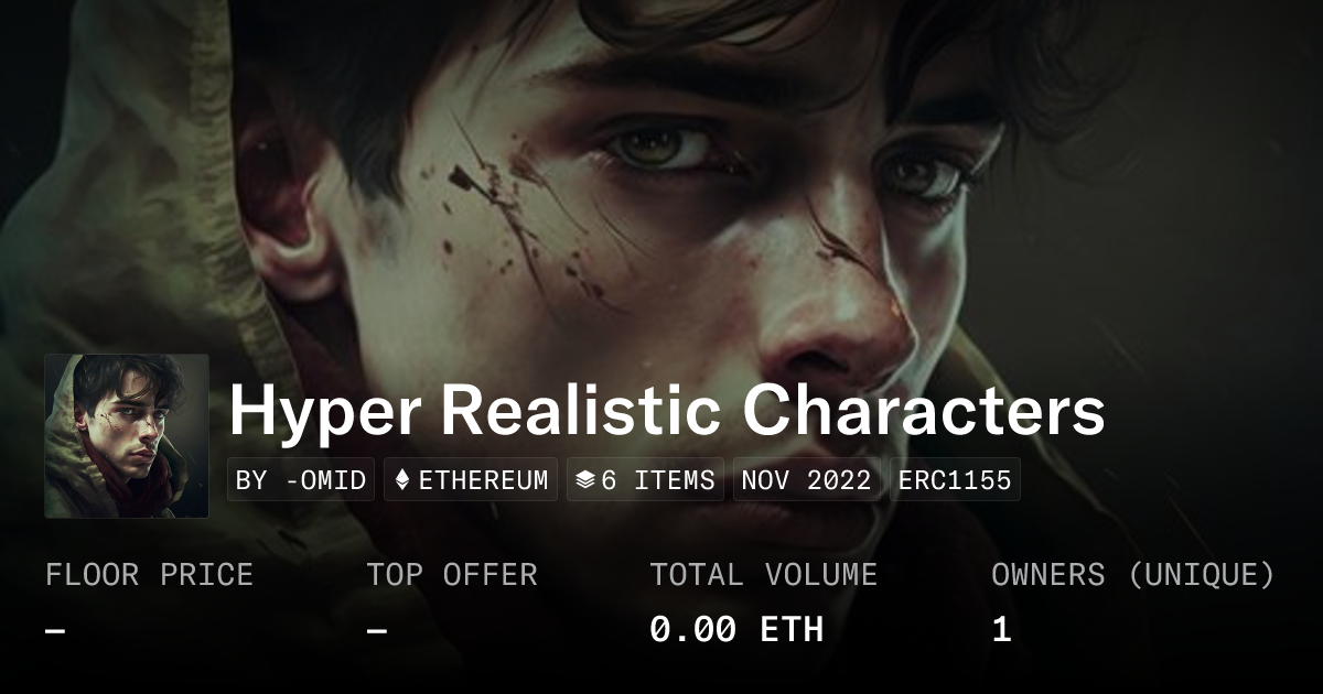 Hyper Realistic Characters - Collection | OpenSea