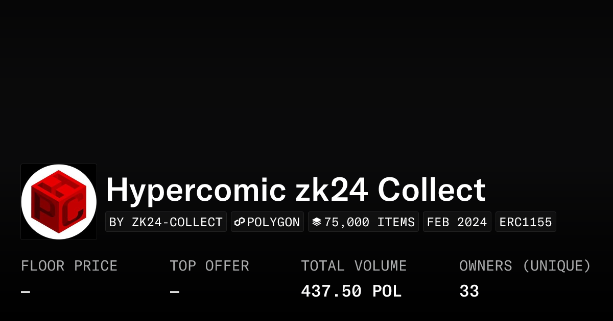 Hypercomic zk24 Collect - Collection | OpenSea