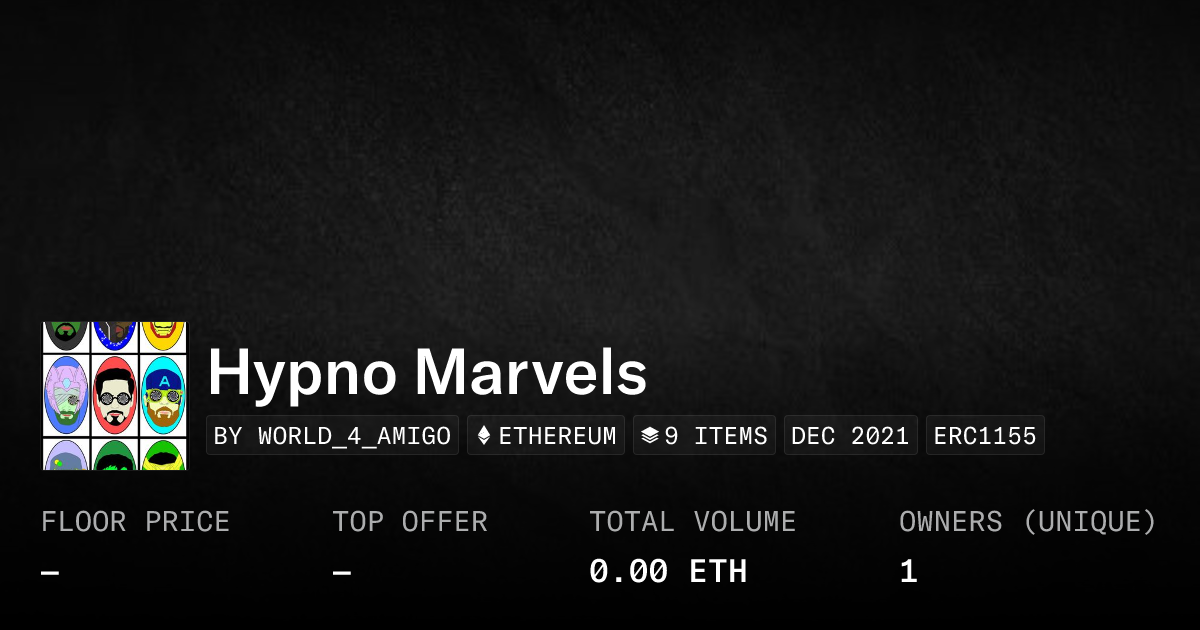 Hypno Marvels - Collection | OpenSea