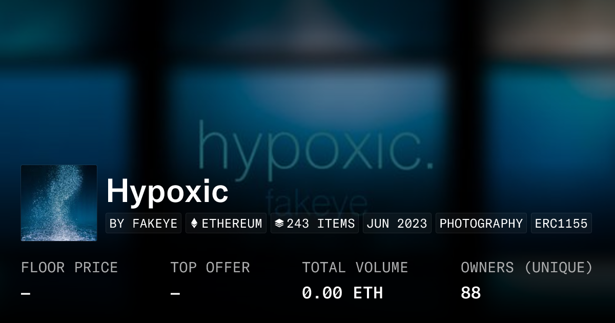Hypoxic - Collection | OpenSea