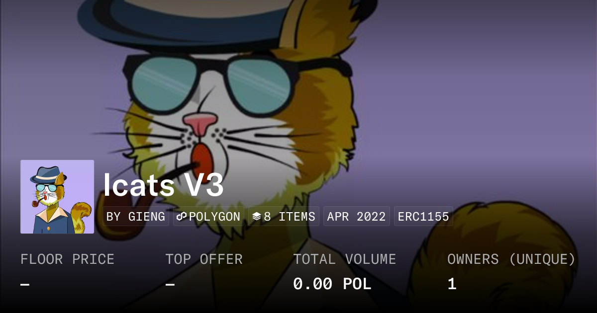 Icats V3 - Collection | OpenSea