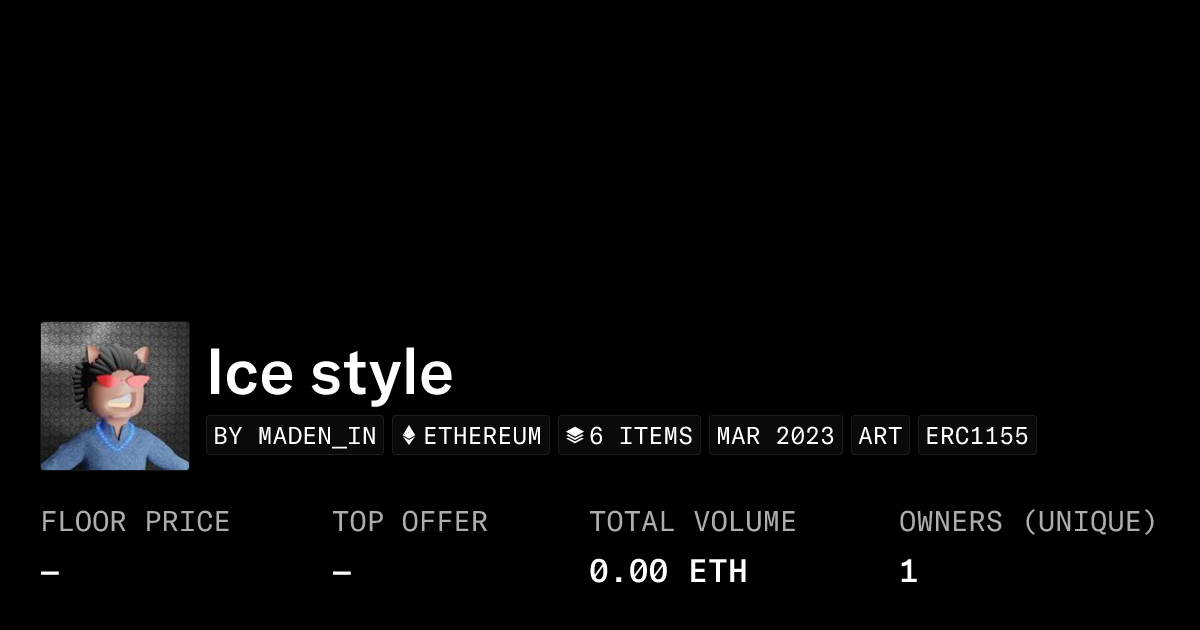 Ice style - Collection | OpenSea