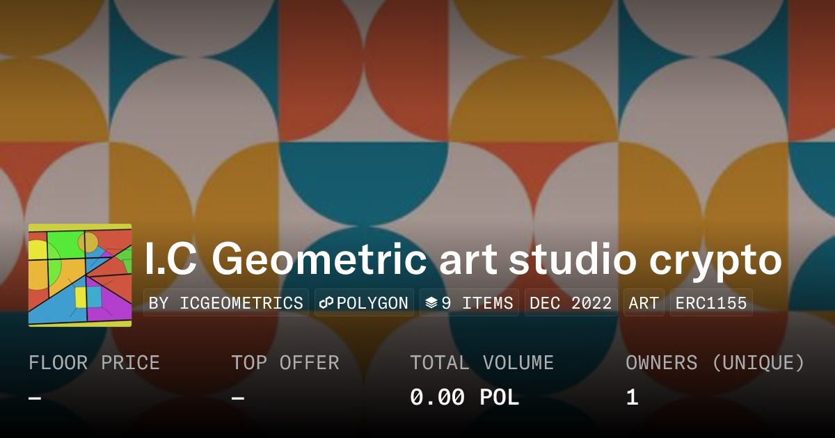I.C Geometric art studio crypto - Collection | OpenSea
