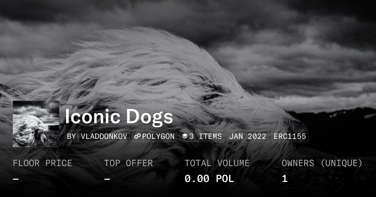 Iconic Dogs - Collection | OpenSea