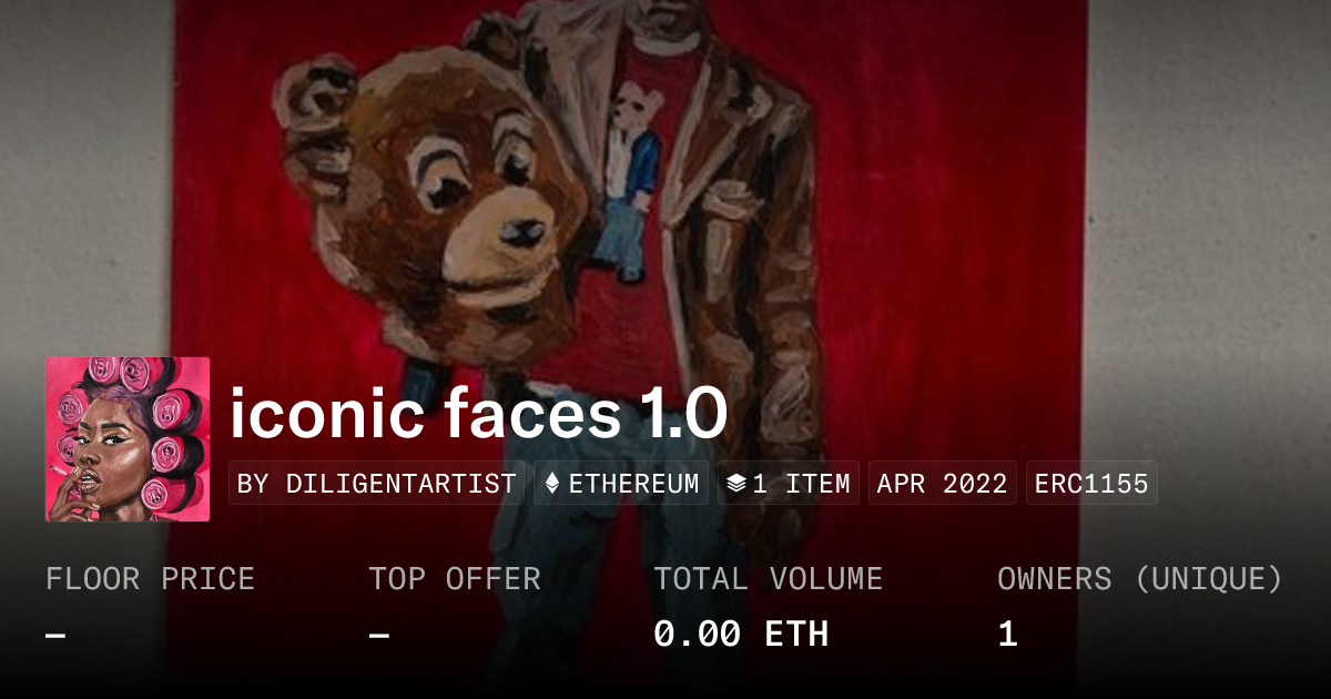 iconic faces 1.0 - Collection | OpenSea