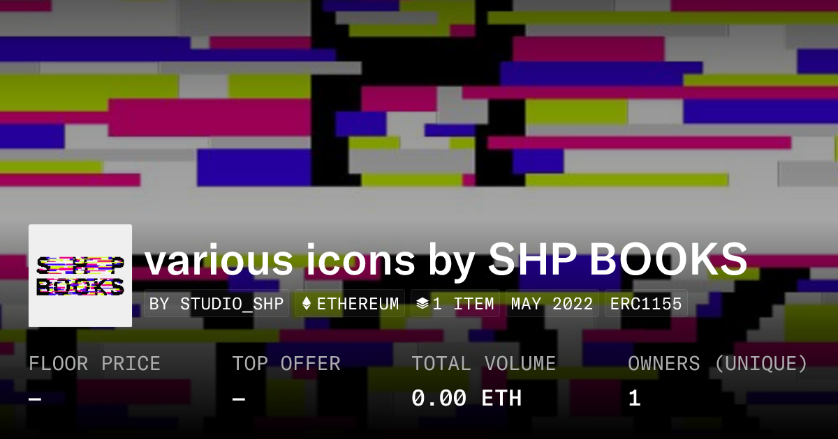 various icons by SHP BOOKS - Collection | OpenSea