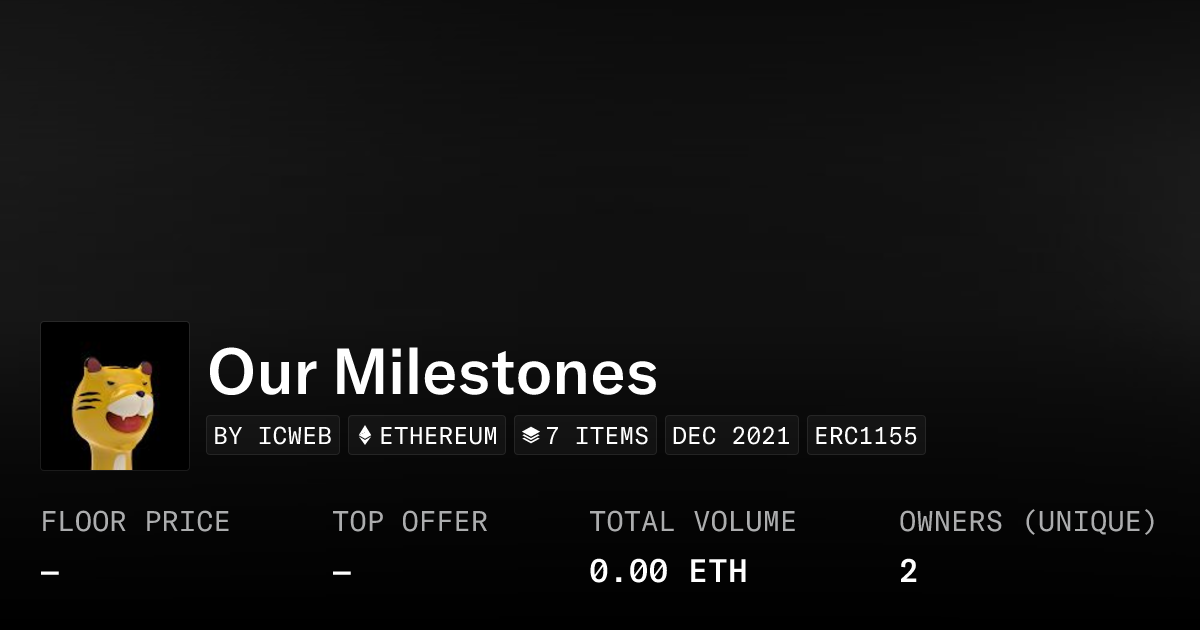 Our Milestones - Collection | OpenSea