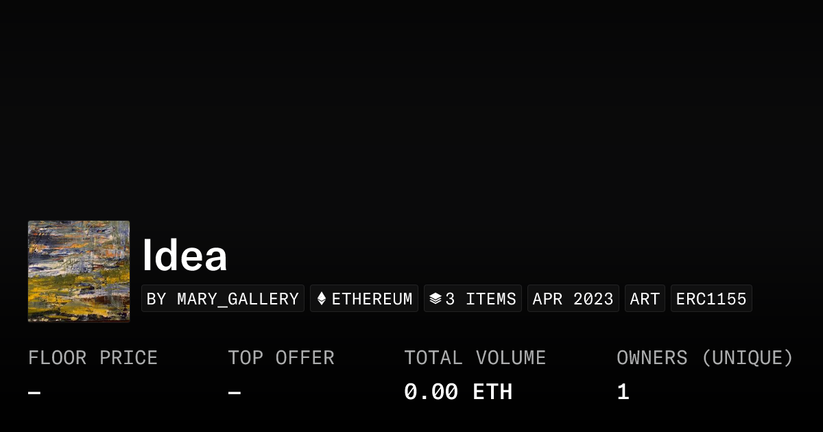 Idea - Collection | OpenSea