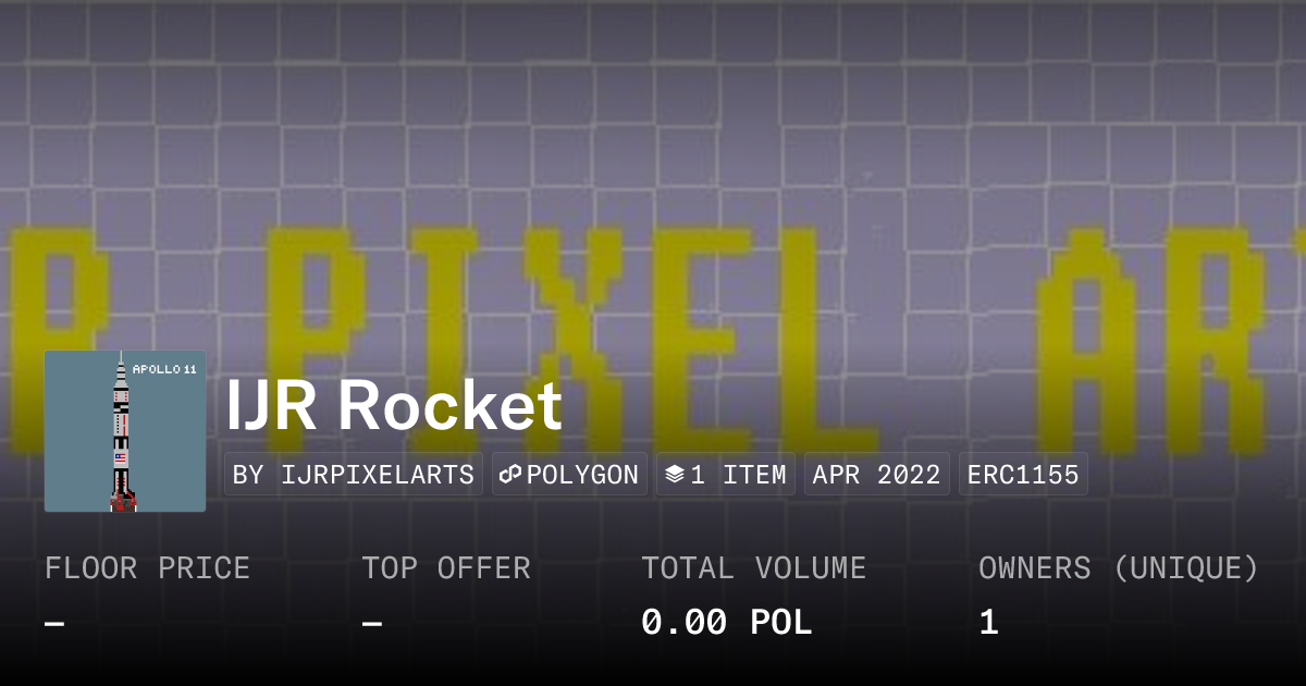 IJR Rocket - Collection | OpenSea
