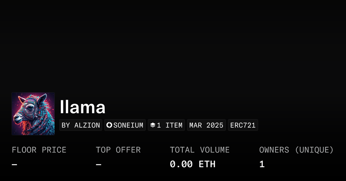 Ilama - Collection | OpenSea