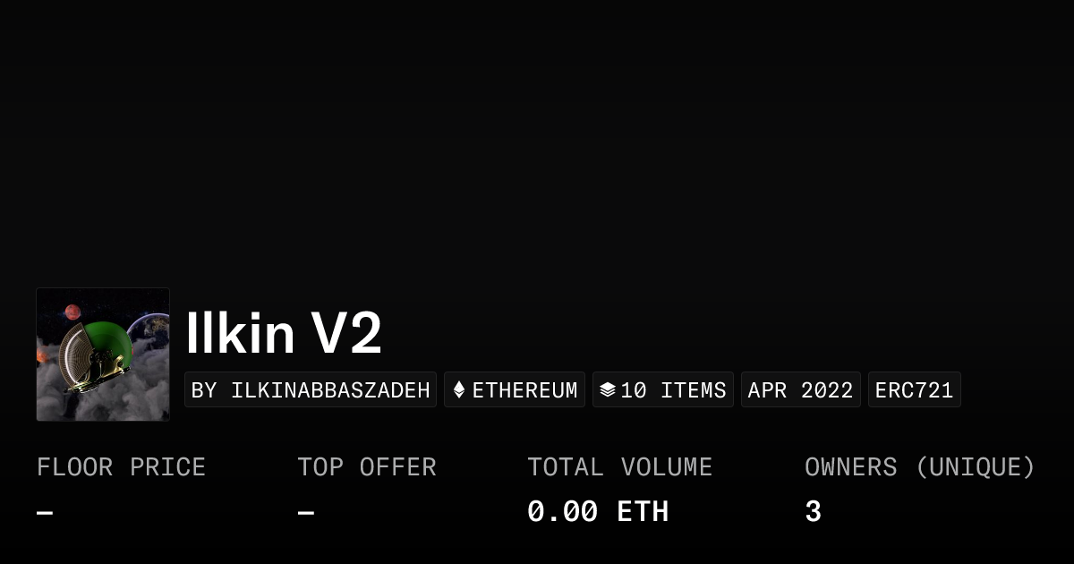 Ilkin V2 - Collection | OpenSea