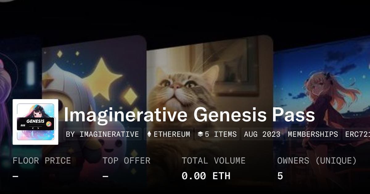 Imaginerative Genesis Pass - Collection | OpenSea