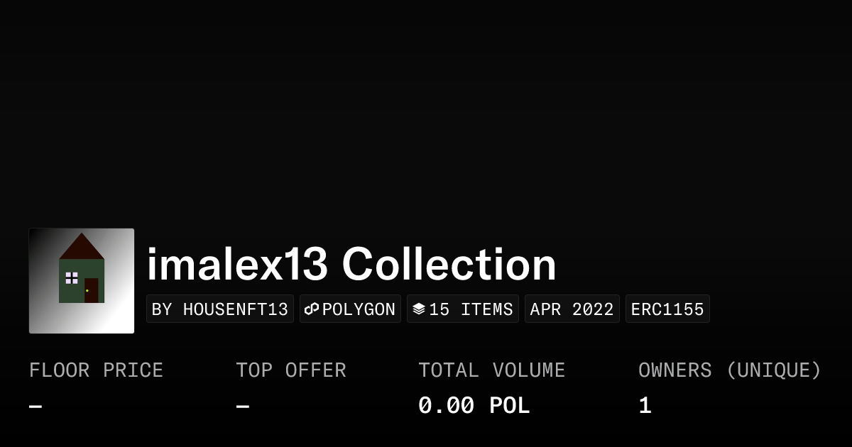 imalex13 Collection - Collection | OpenSea