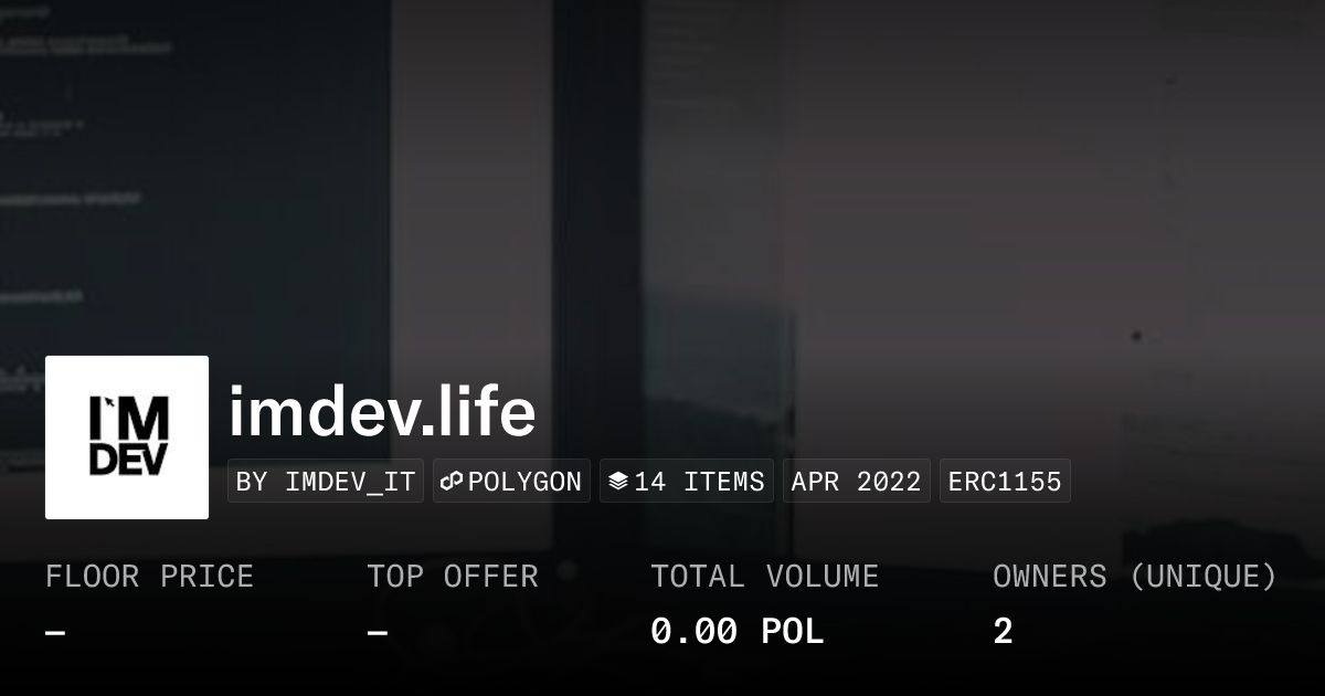 imdev.life - Collection | OpenSea