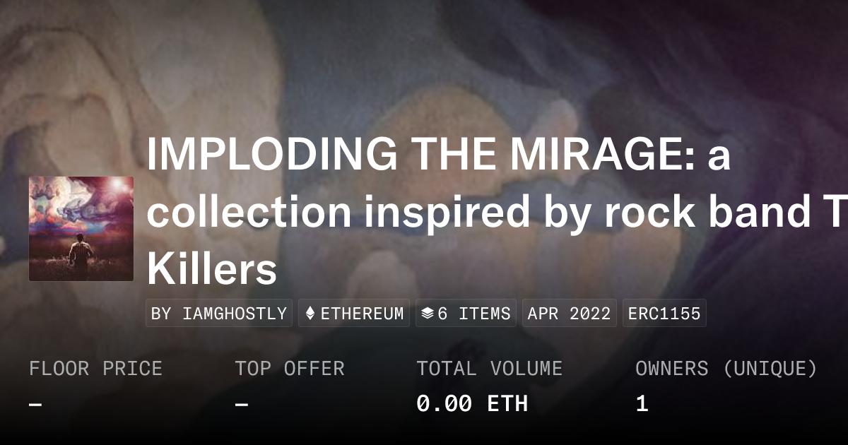 IMPLODING THE MIRAGE: a collection inspired by rock band The Killers ...