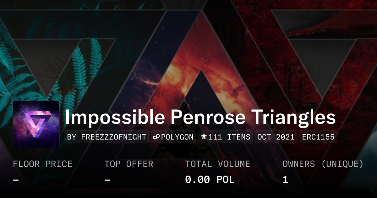 Impossible Penrose Triangles - Collection | OpenSea