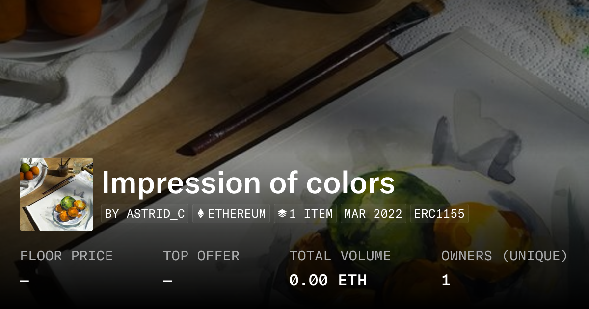 Impression of colors - Collection | OpenSea