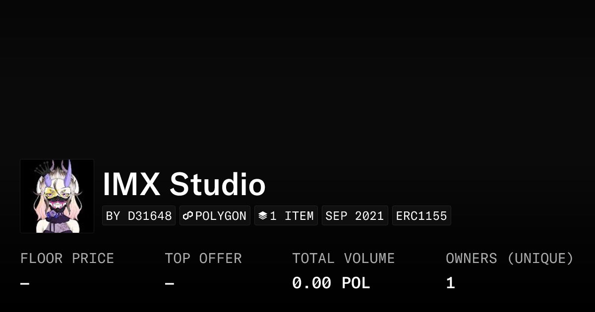 IMX Studio - Collection | OpenSea