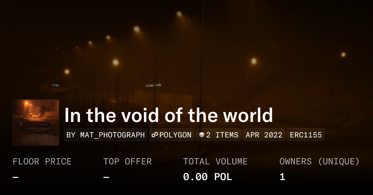In the void of the world - Collection | OpenSea