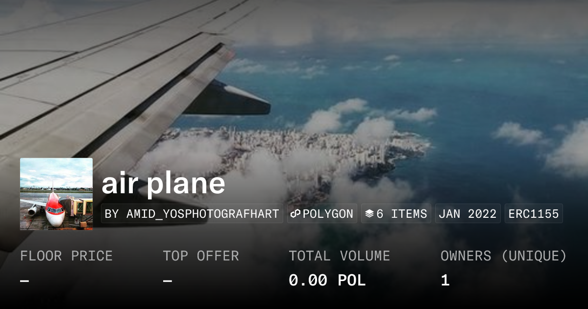 air plane - Collection | OpenSea