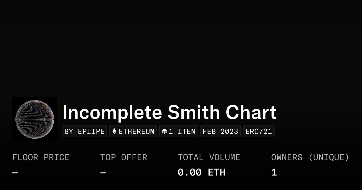Incomplete Smith Chart - Collection | OpenSea