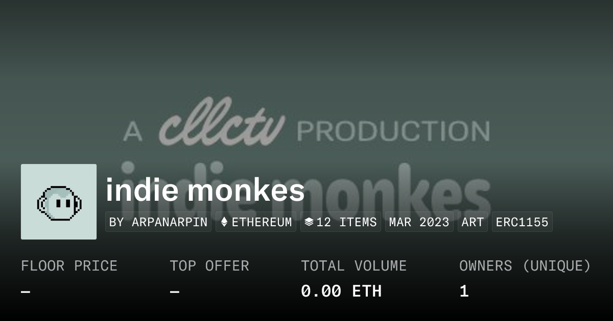 indie monkes - Collection | OpenSea
