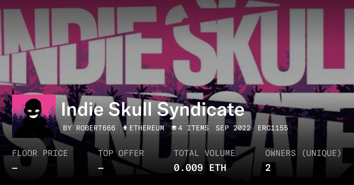 Indie Skull Syndicate - Collection | OpenSea